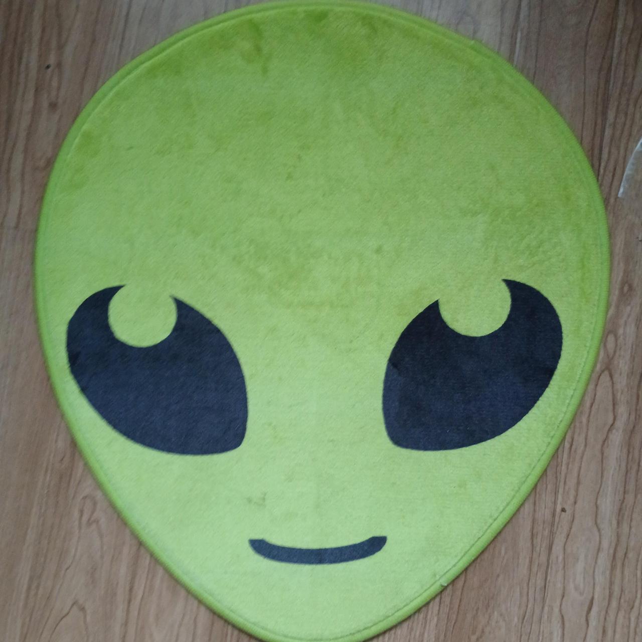 Small Neon green Alien rug Measurements- 19"... | Depop