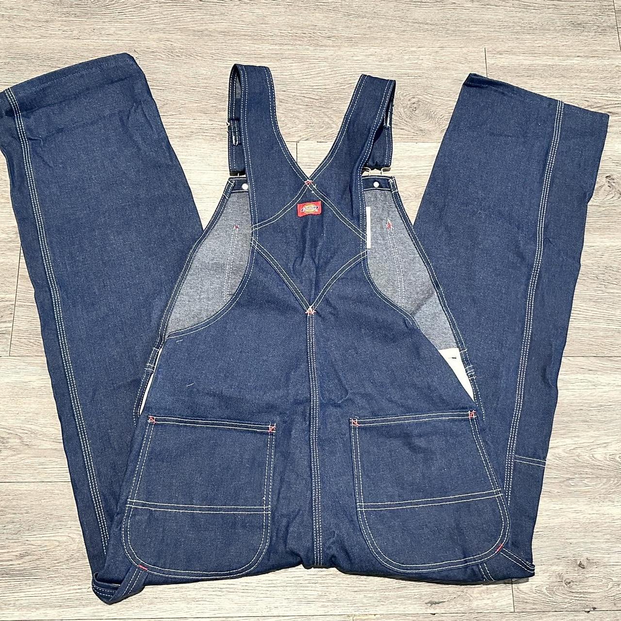 DICKIES MENS OVERALLS CHUCKIE COSTUME DENIM BLUE... - Depop