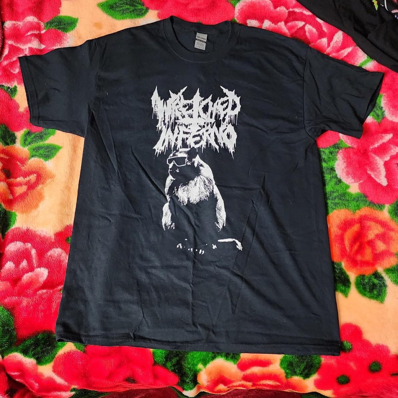 WRETCHED INFERNO - Monkey Shirt Gildan Heavy -... - Depop
