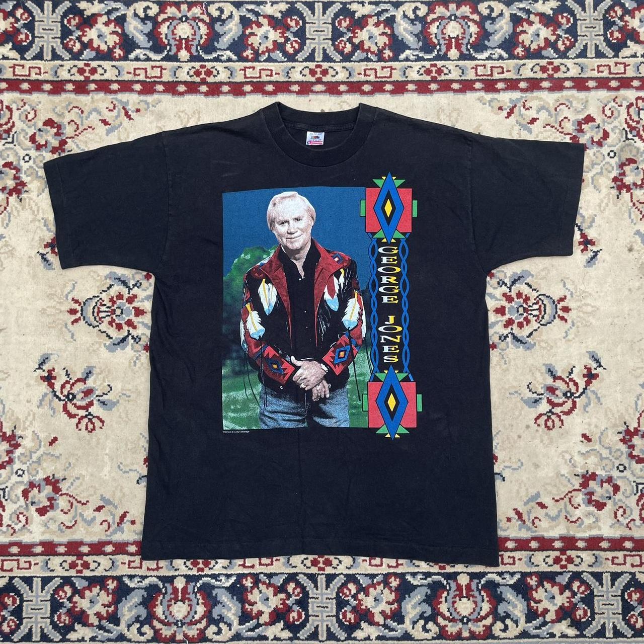 Vintage George Jones High Tech Redneck Tour 90s... - Depop