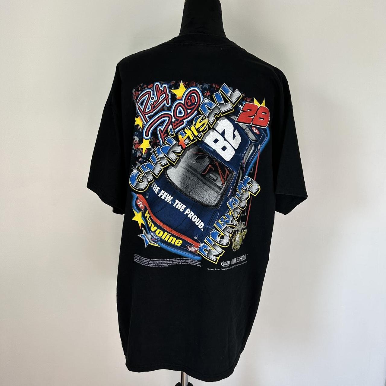 Vintage Nascar Ricky Rudd Marines Car shirt Double... - Depop