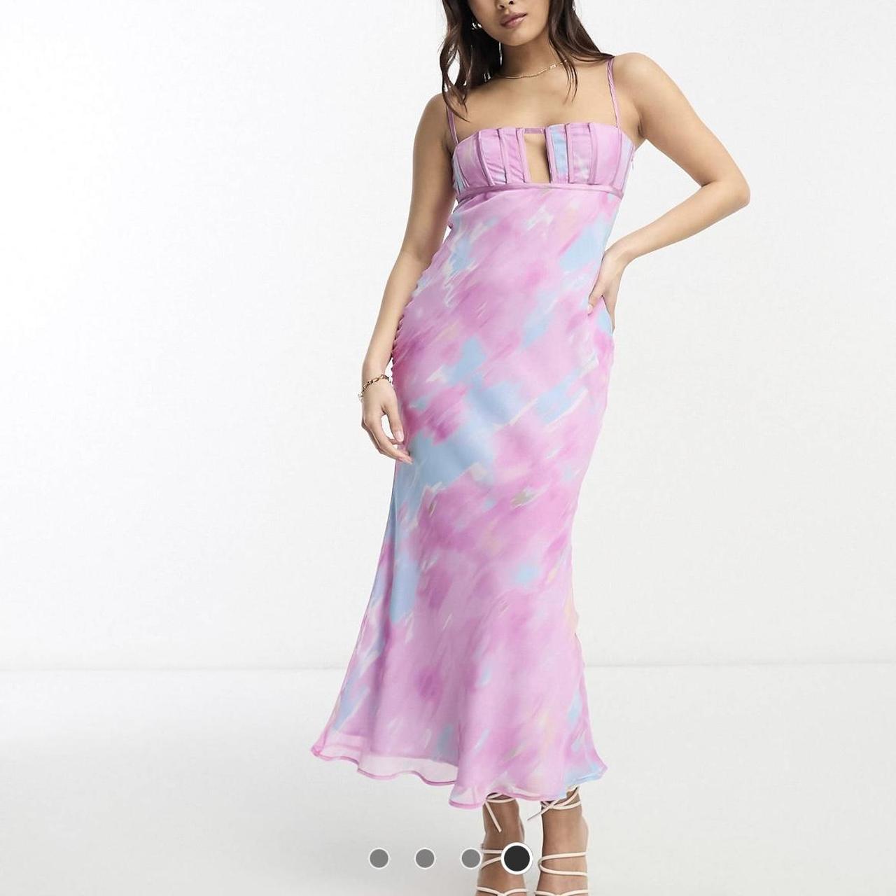 ASOS corset midi dress Only work once, in perfect... - Depop