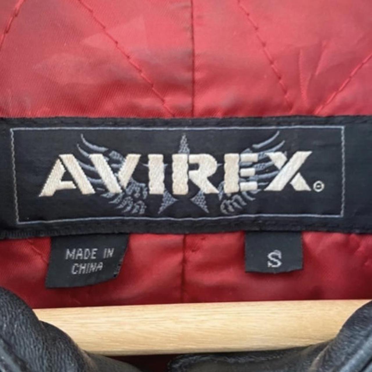 Amazing vintage Avirex jacket Red and black... - Depop