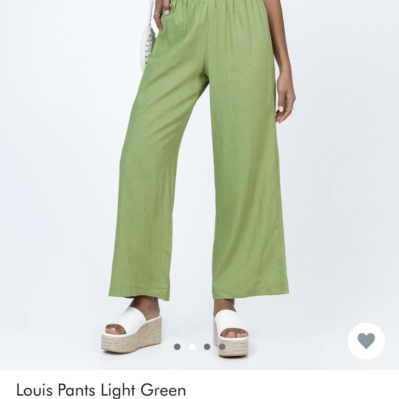 princess polly louis pants beige size: 8 worn once... - Depop
