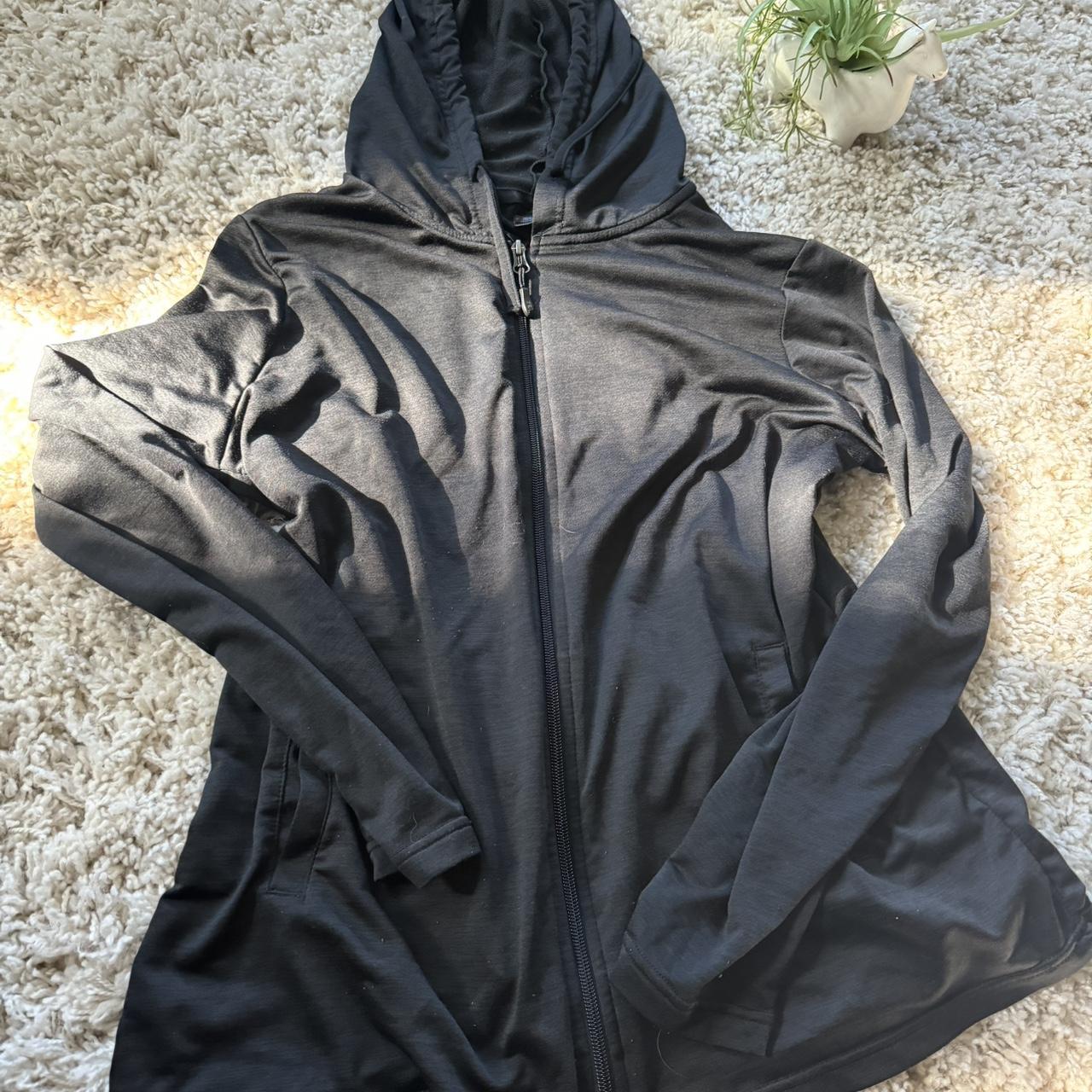 32° cool athletic zip up black jacket women’s sporty... - Depop
