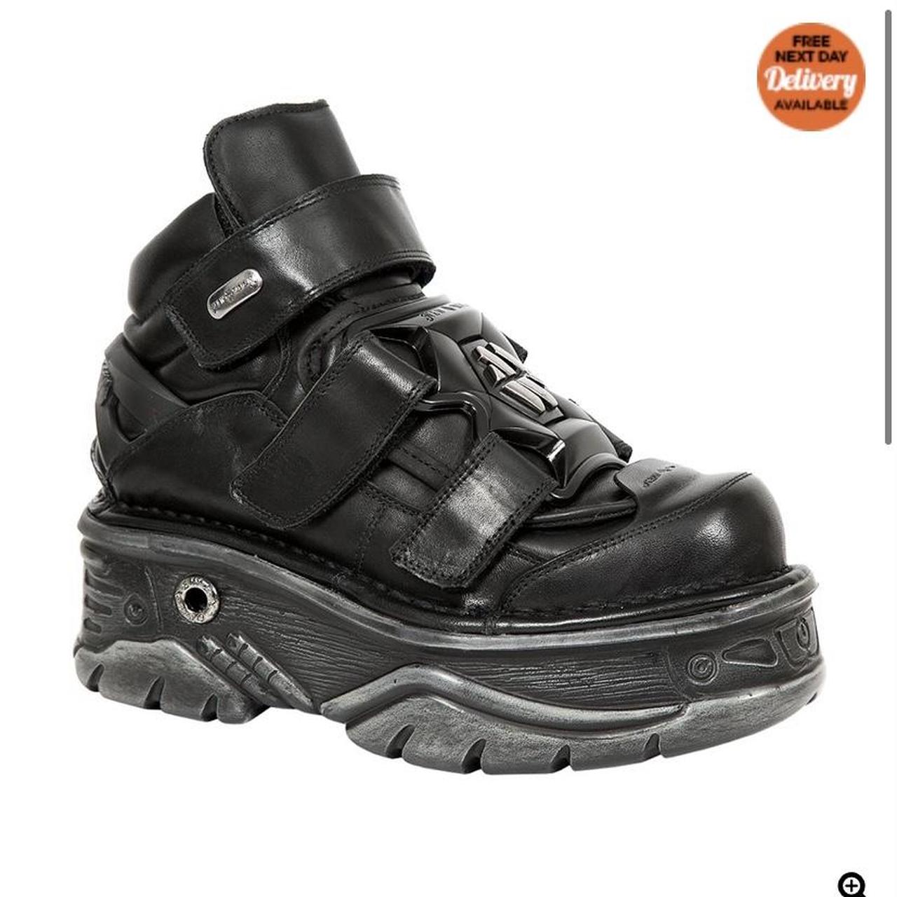 New Rock Women's Black Boots | Depop