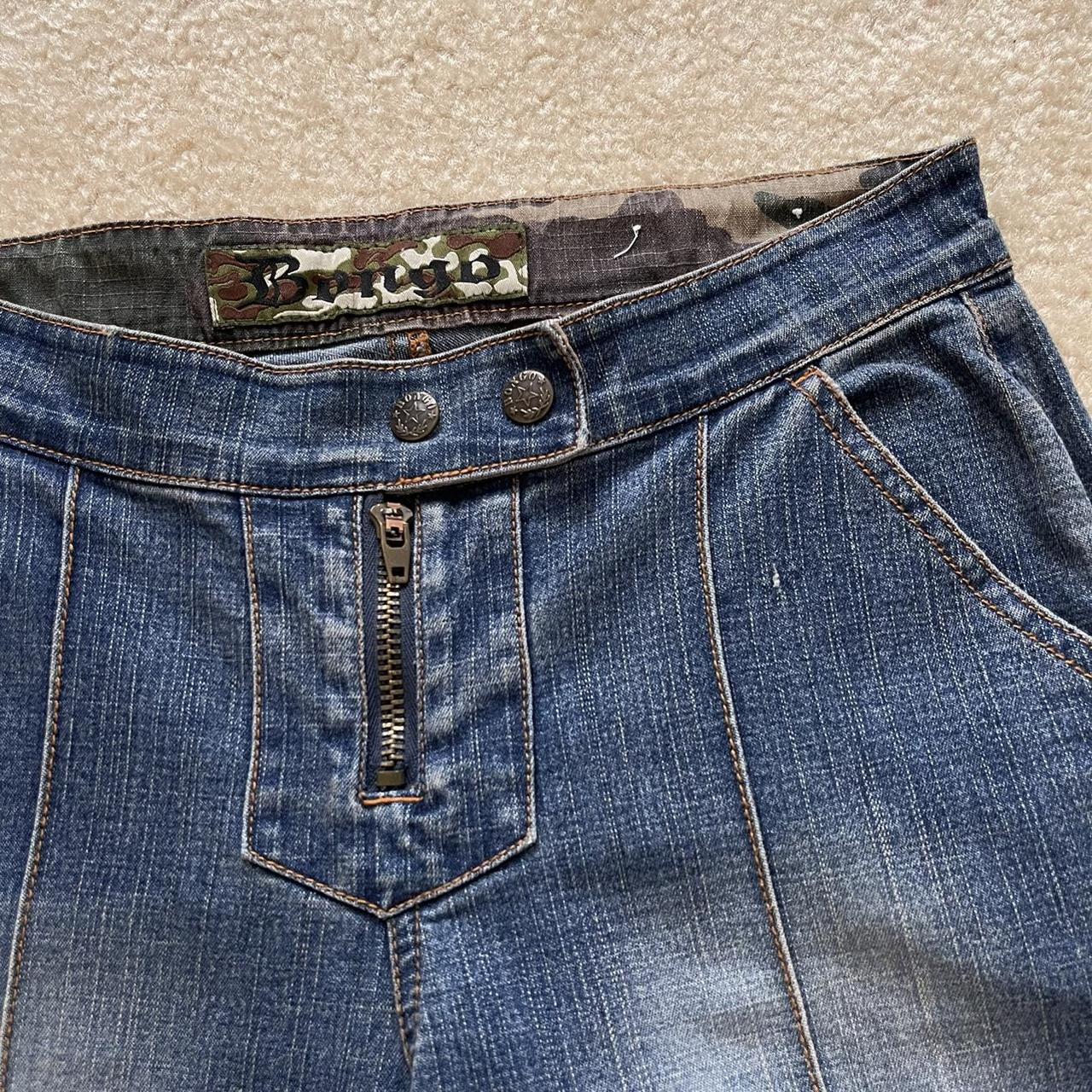 Y2k bongo cargo flare jeans ⛓ Insane pair of pants!... - Depop