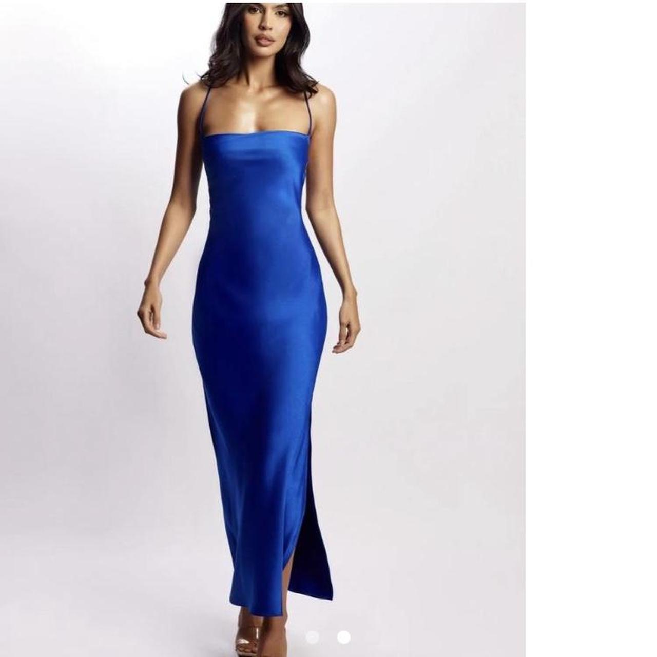 Gorgeous Meshki Blue Formal Dress With Tags Never Depop