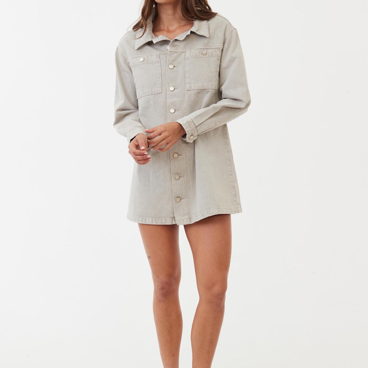 NWTAfends Womens Tori - Organic Denim Dress - Faded... - Depop