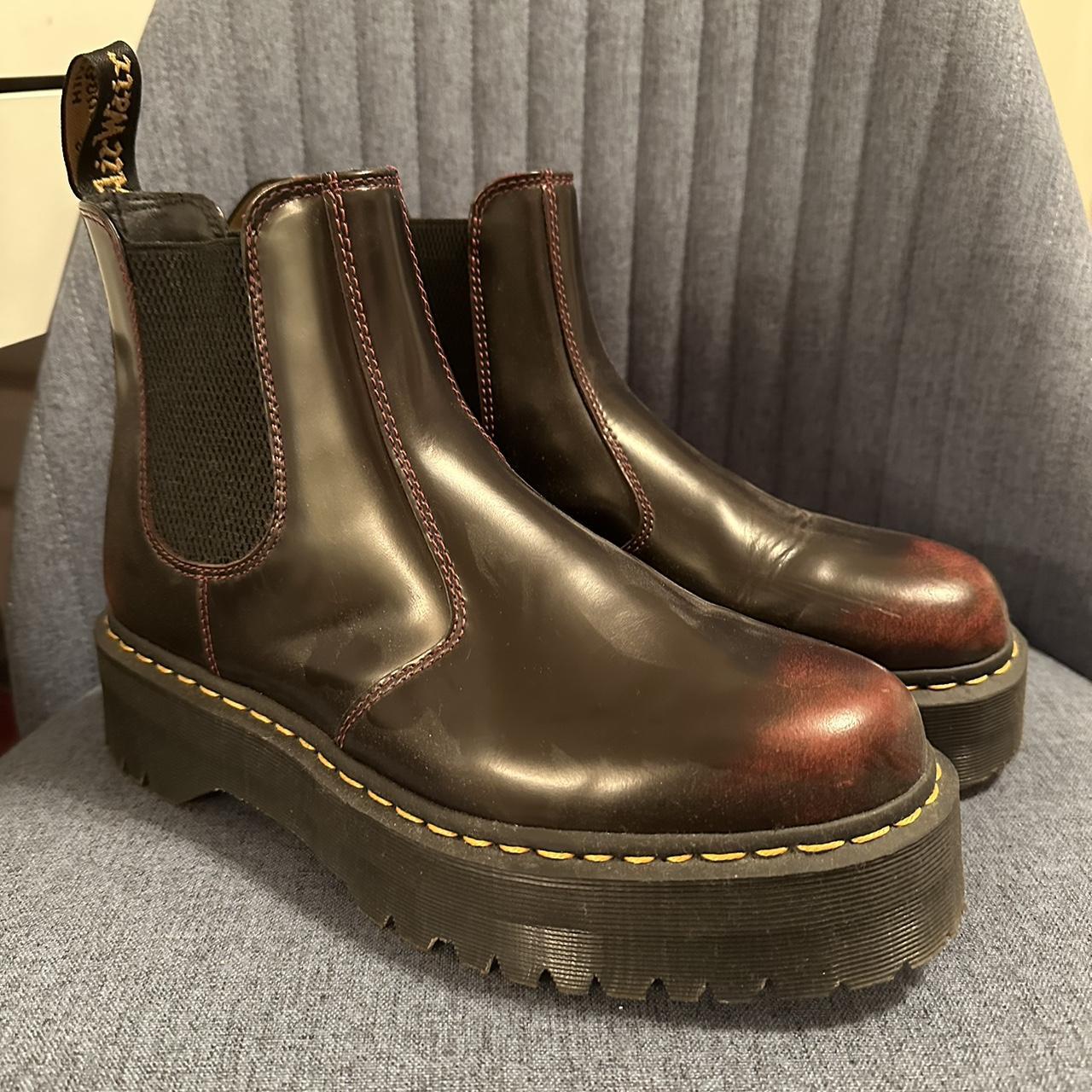 Dr. Martens Cherry Red Chelsea Boots Pretty much... - Depop