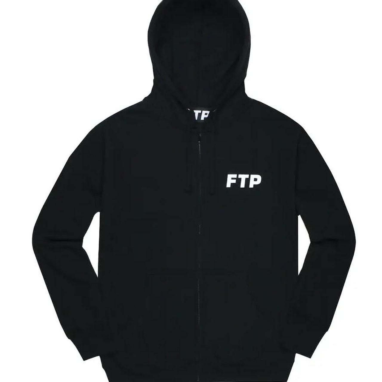 FTP zip up black jacket in size Small! - Depop