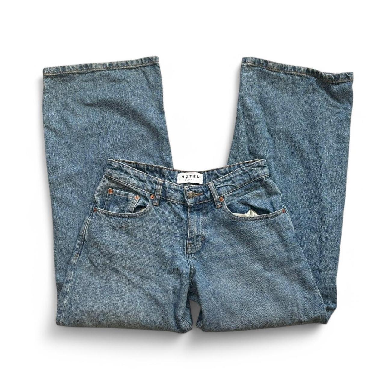 Motel Rocks parallel low rise jeans in blue... | Depop