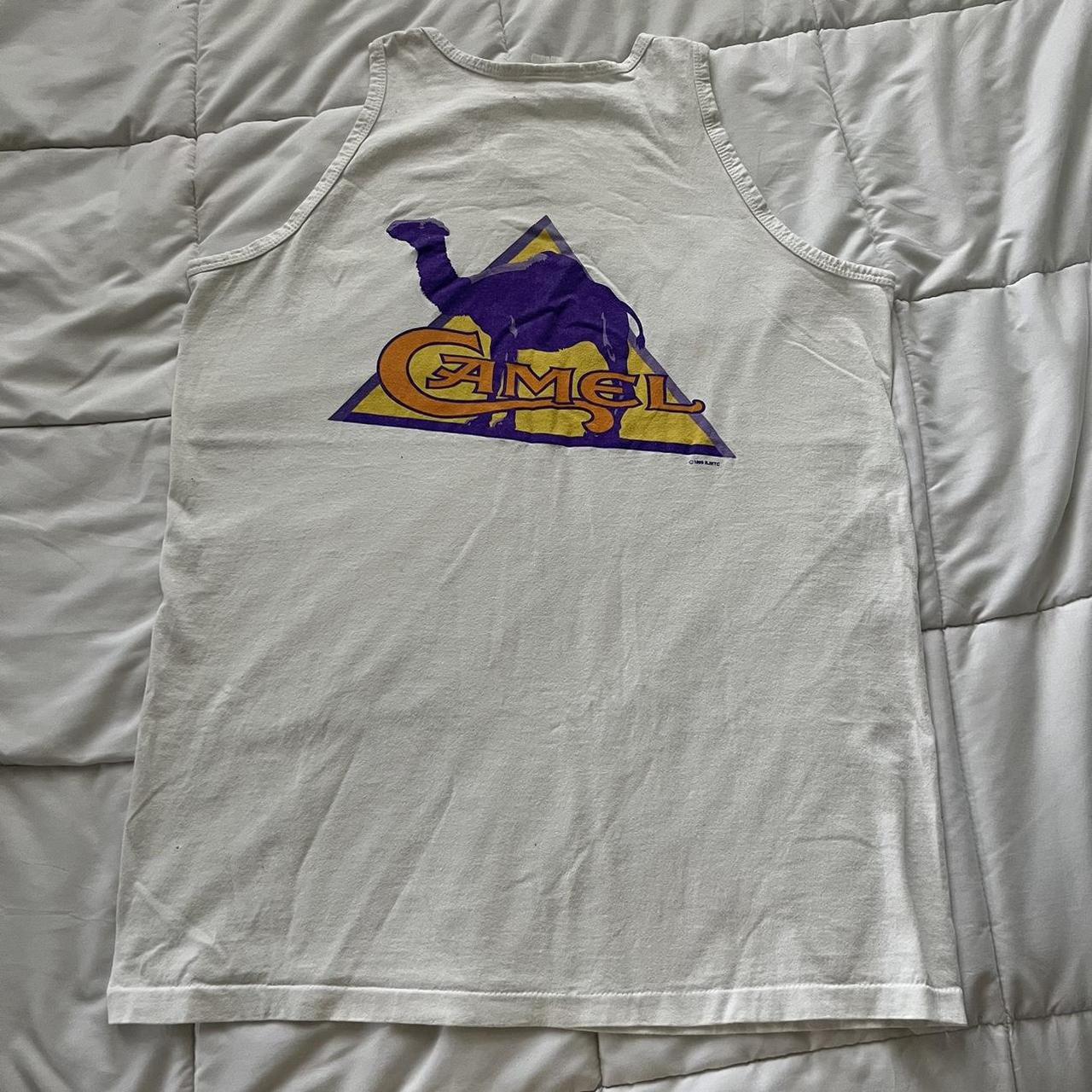 camel tank graphic on front & back cool color... - Depop