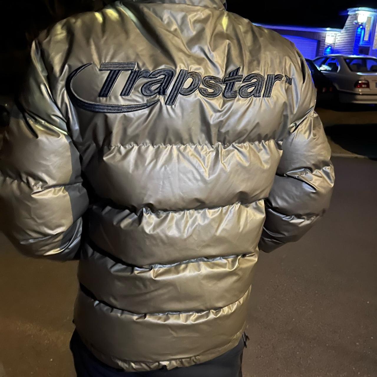 Trapstar coat Heat reactive Olive & Yellow Size... - Depop