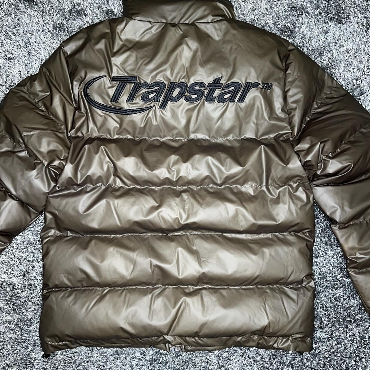 Trapstar coat Heat reactive Olive & Yellow Size... - Depop