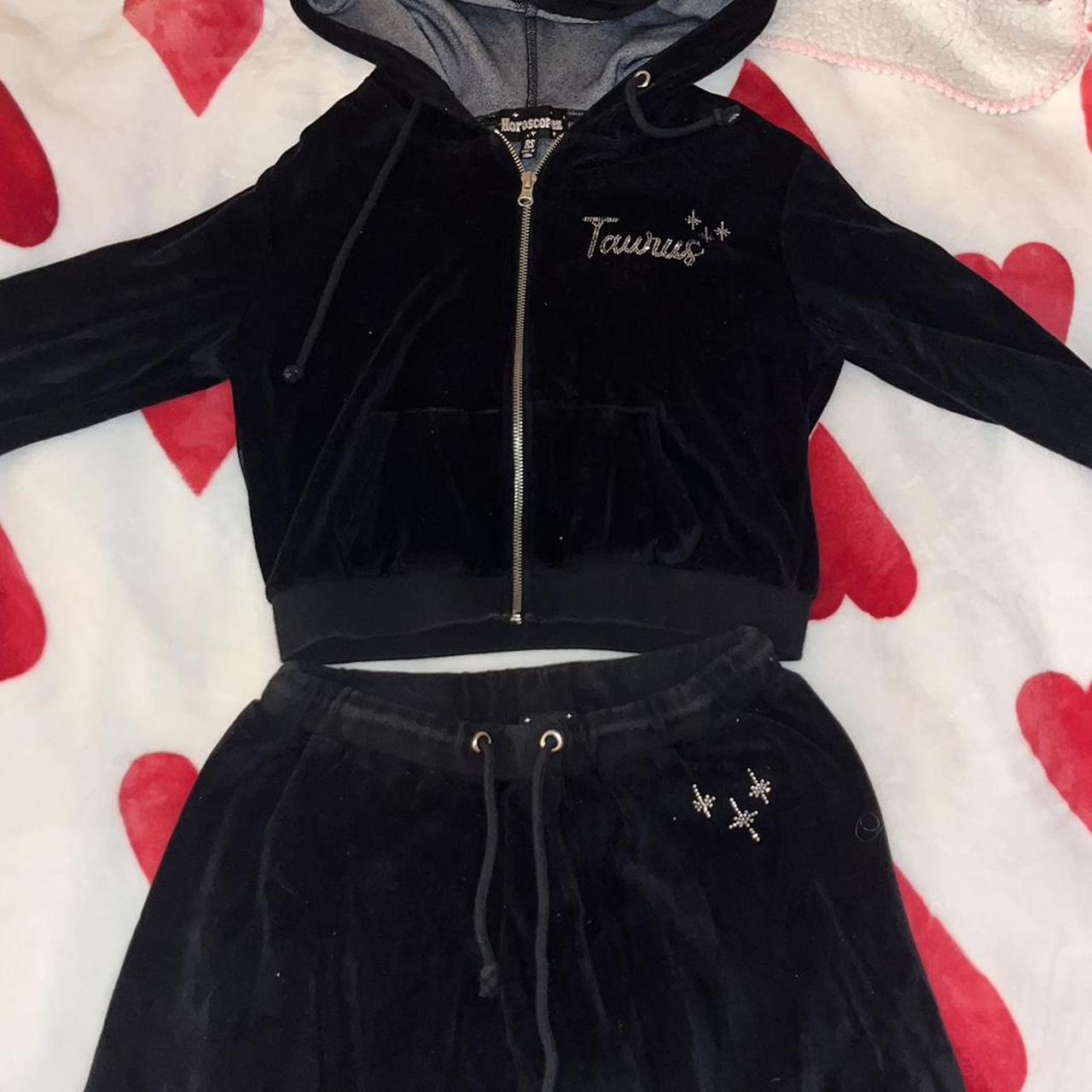 the cutest taurus tracksuit 🖤 top is xs and bottoms... - Depop