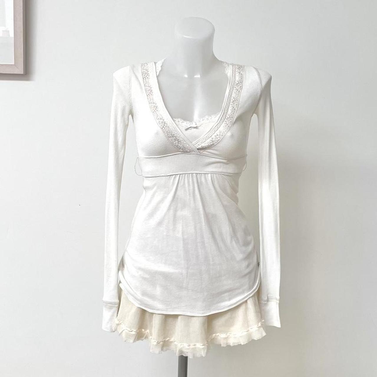 Abercrombie and Fitch ballerina babydoll top The... - Depop