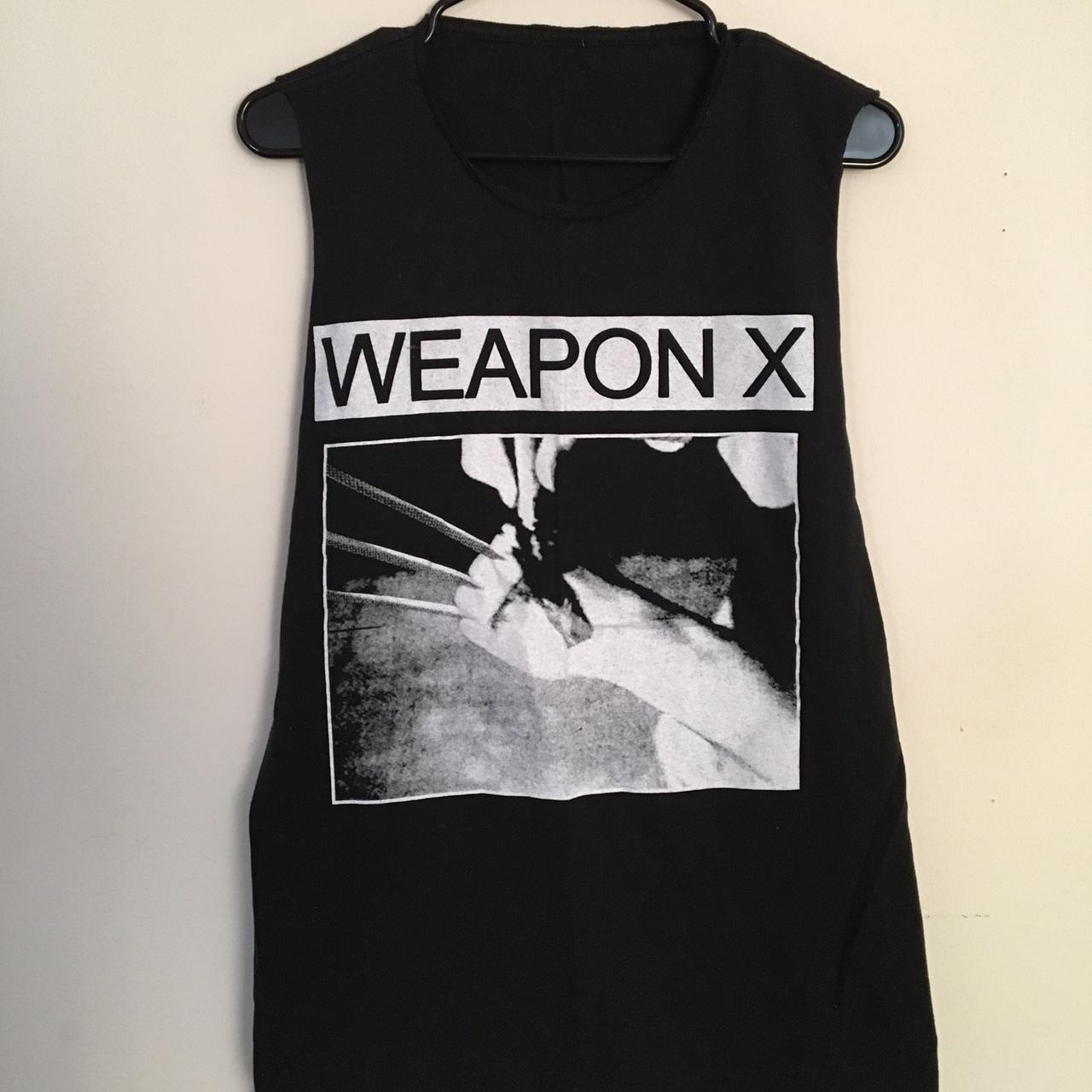 Weapon X (not the band) project x/X-men rip cutoff... | Depop