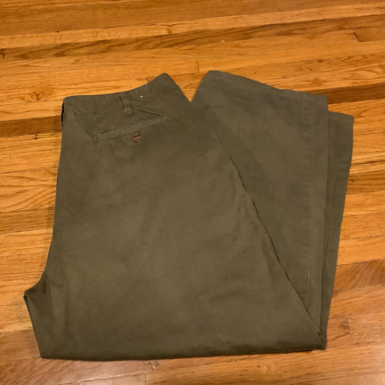 🏔️ 90s vintage Point Zero green pleated baggy pants •... - Depop