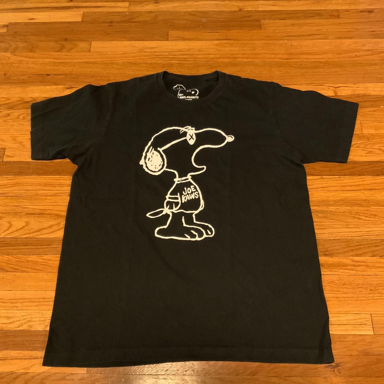 🏁 Kaws x Peanuts Snoopy tee 🔍 gently worn 📐 size... - Depop