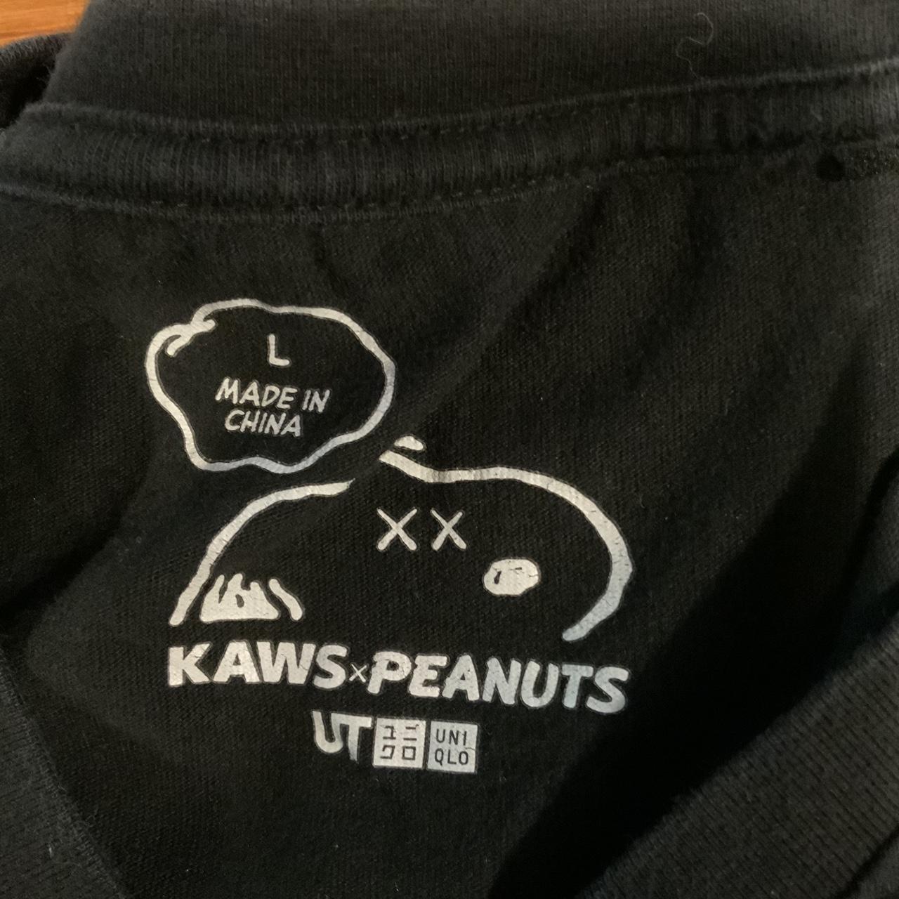🏁 Kaws x Peanuts Snoopy tee 🔍 gently worn 📐 size... - Depop
