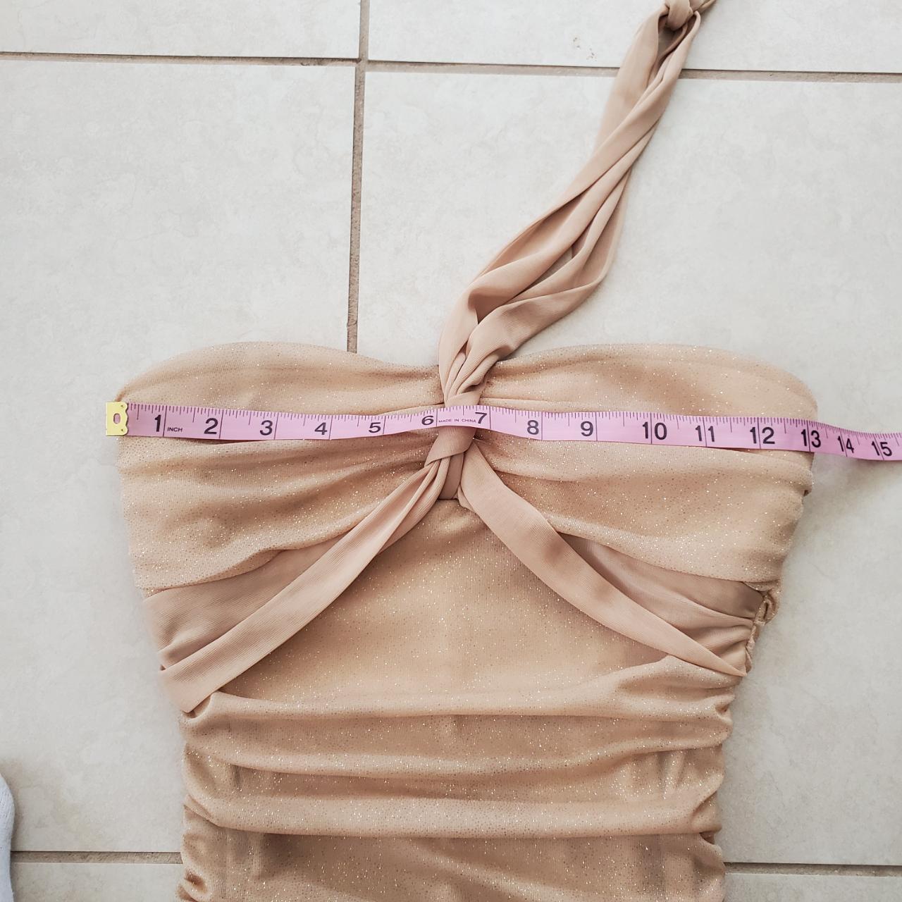 Ruby Rox size M gold metallic glittery mini dress.... - Depop