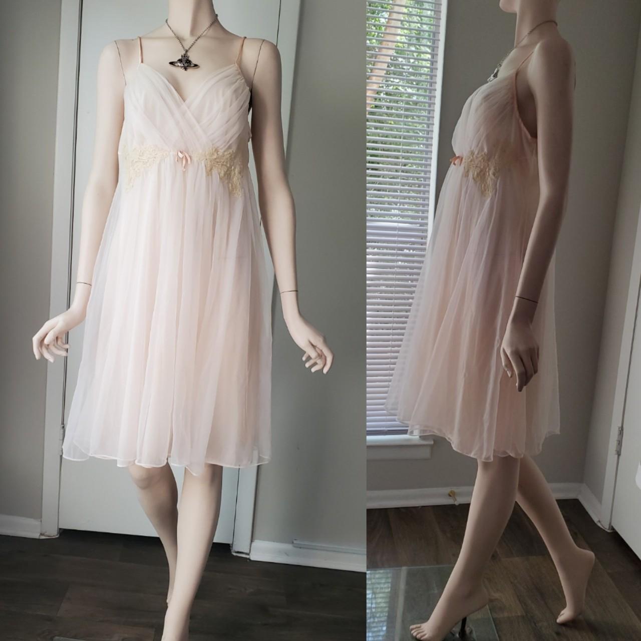 Light pink Vanity Fair made in USA, 100% nylon mini... - Depop