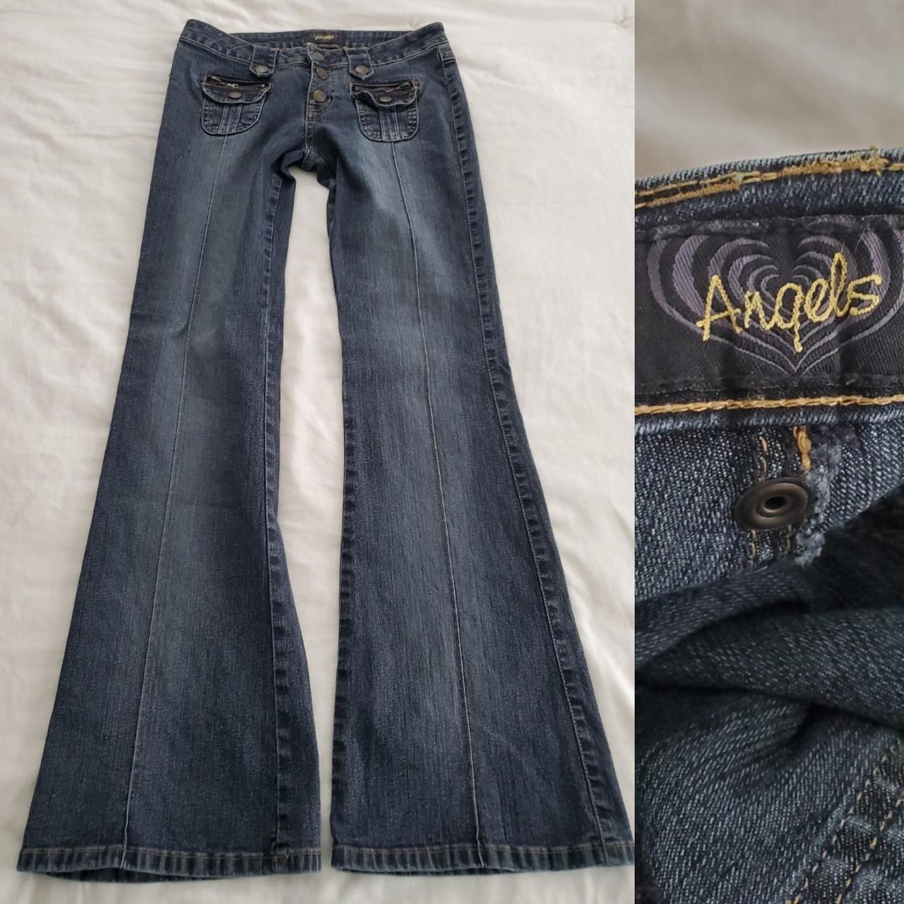 Angels brand bootcut jeans with cargo pockets on the... | Depop