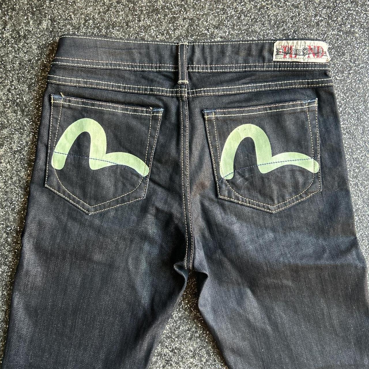 Evisu jeans x puma Straight leg low waisted W28 l... - Depop