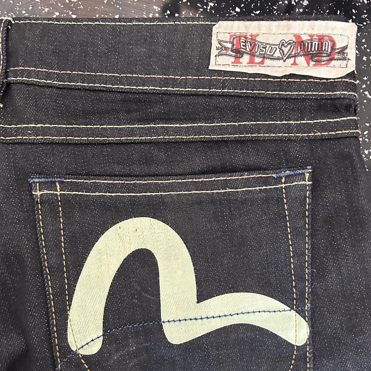 Evisu jeans x puma Straight leg low waisted W28 l... - Depop