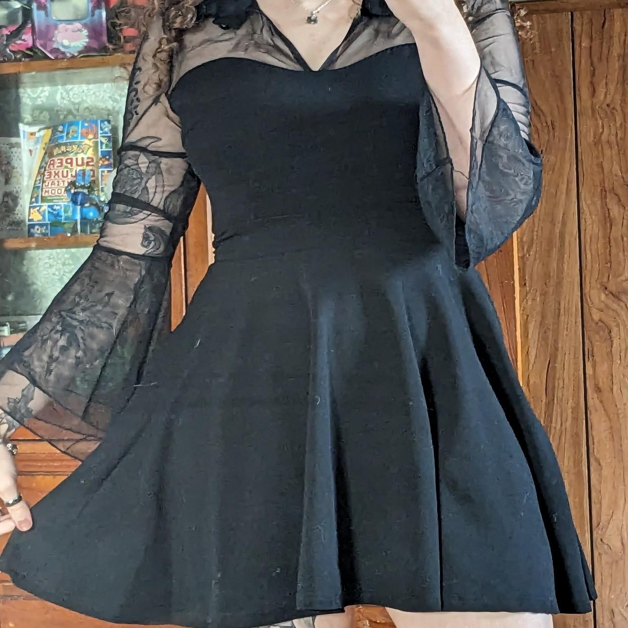Bell sleeve black dress From Amazon I think #goth... - Depop