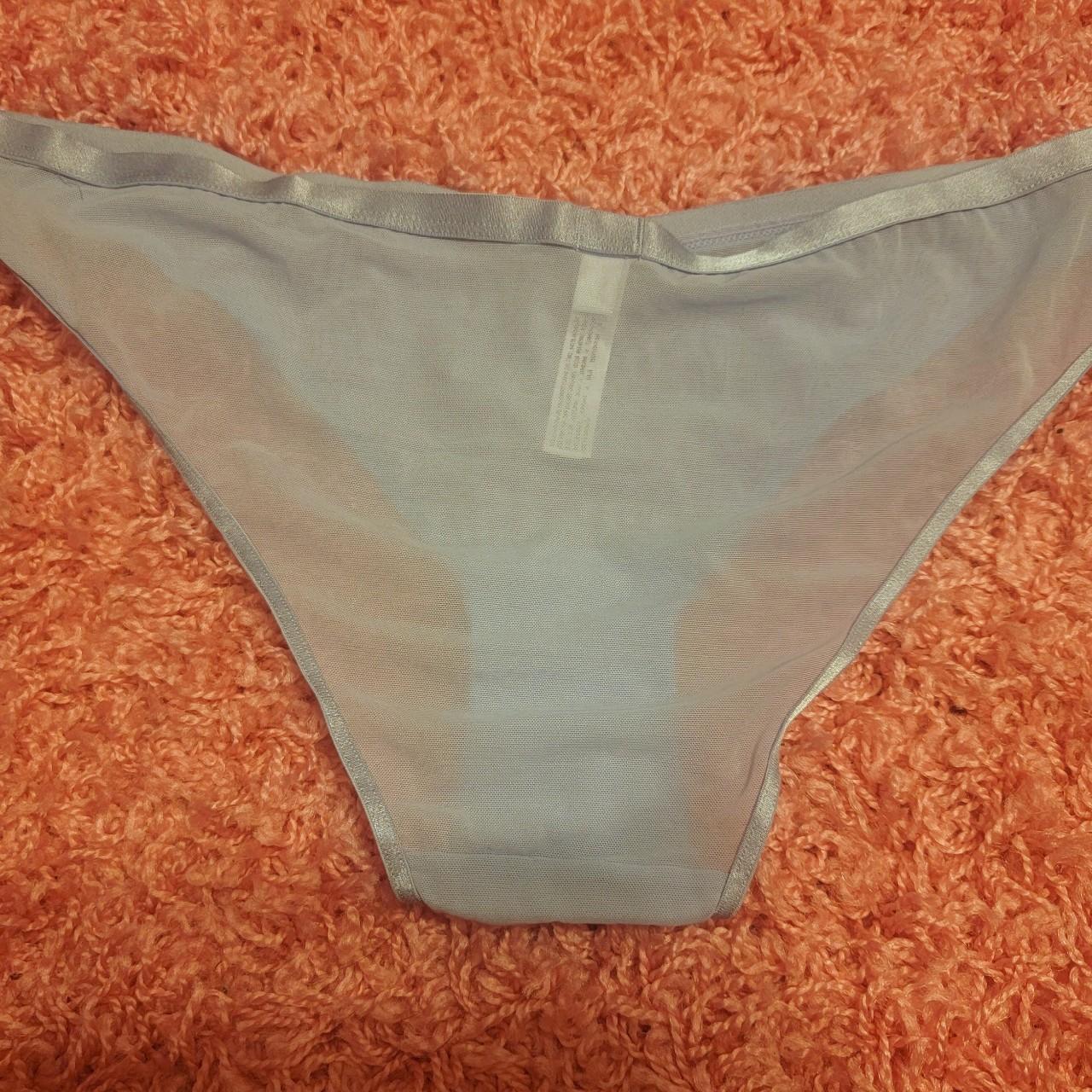 light blue thong, size XL dm me on twitter... - Depop