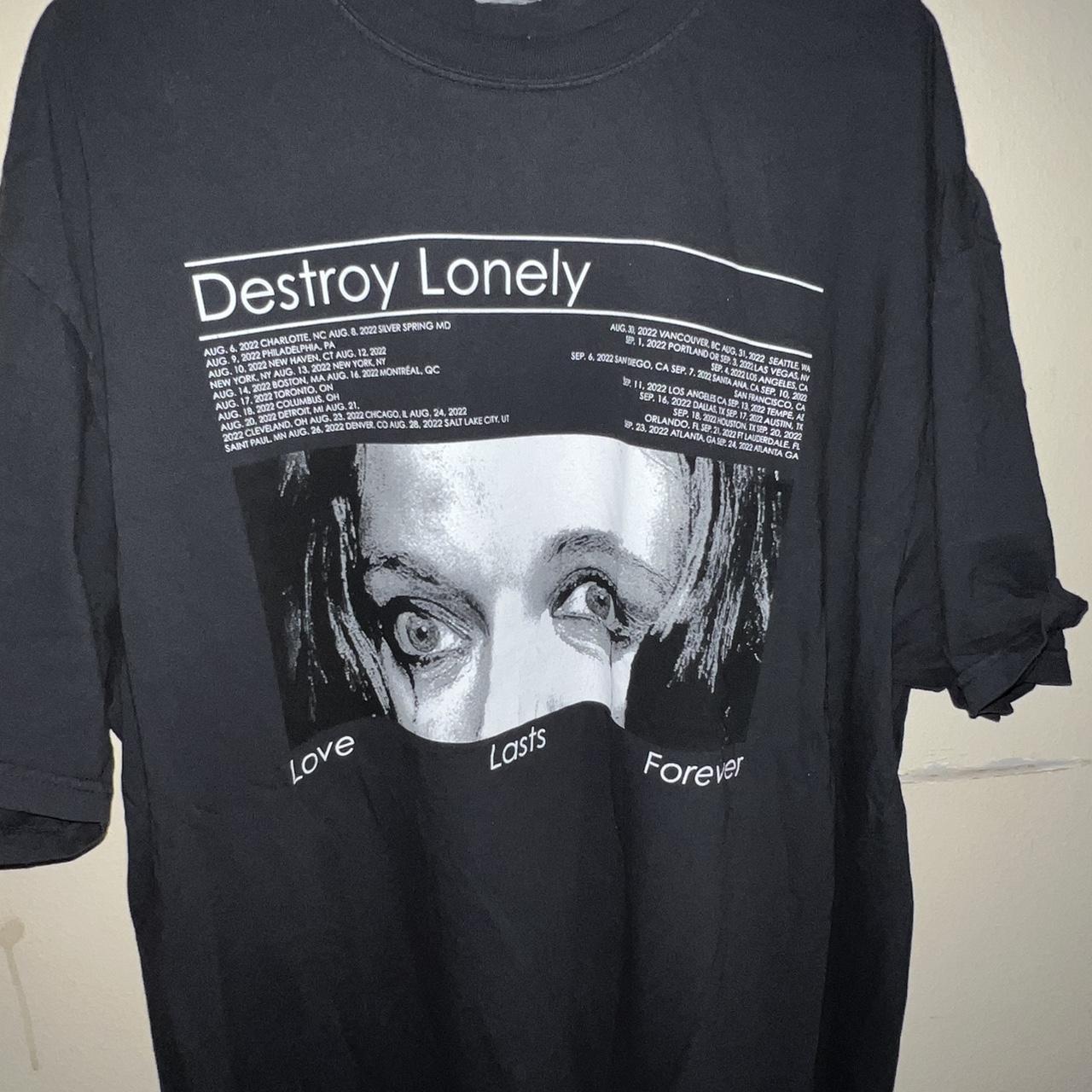 - Destroy Lonely Love Lasts Forever Tee - Size 2XL... - Depop
