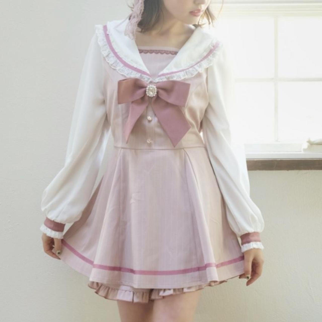 Liz Lisa Sailor Setup in pink 💝 Has a flattering... - Depop