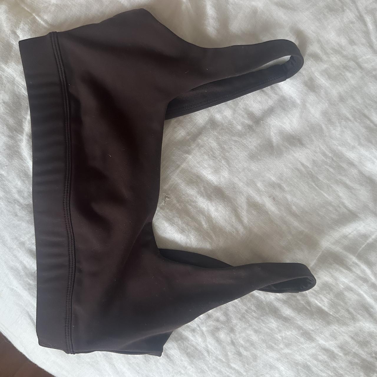 CSB choc brown sports bra size small - Depop