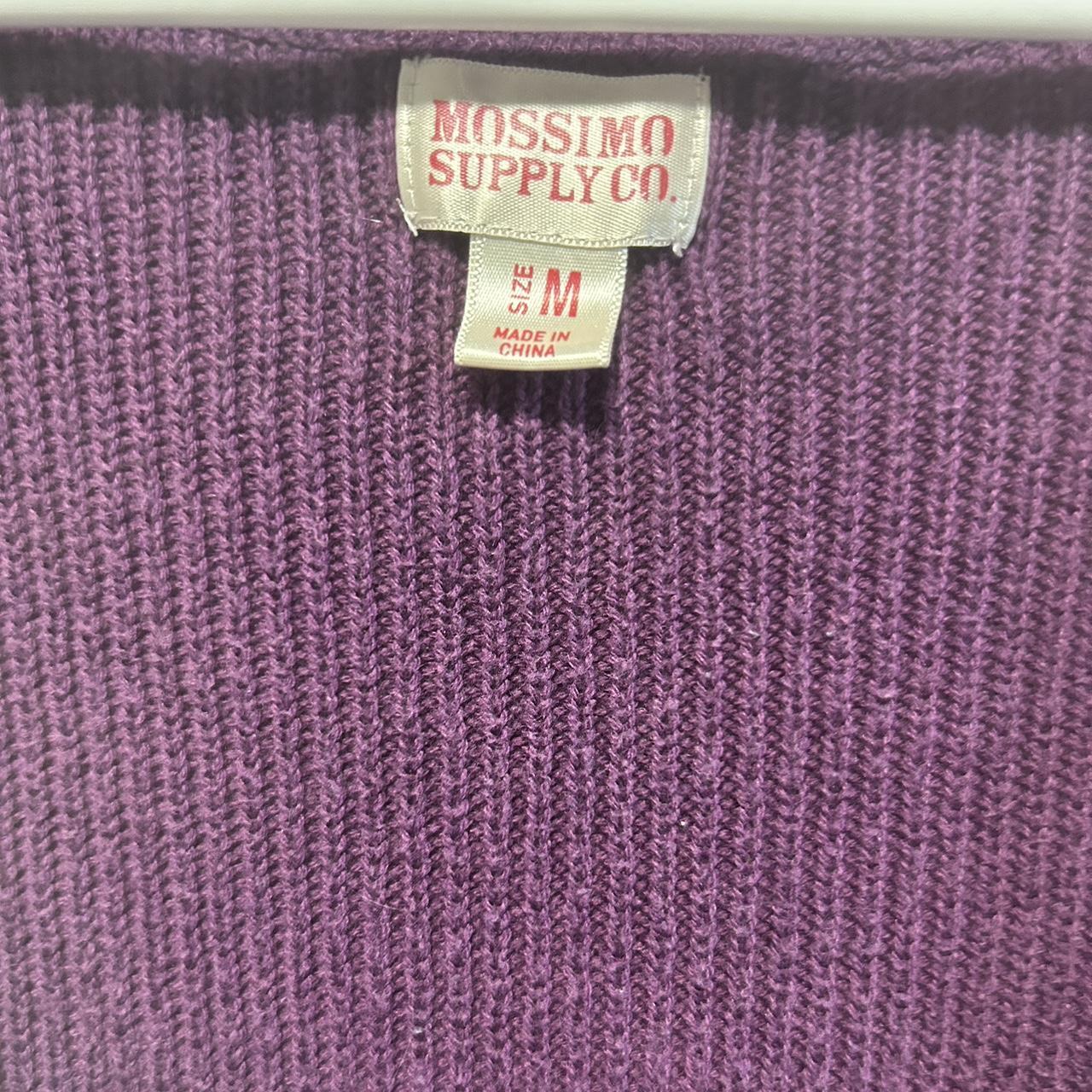 Mossimo Supply Co. Purple Knit Long Sleeve Sweater... - Depop