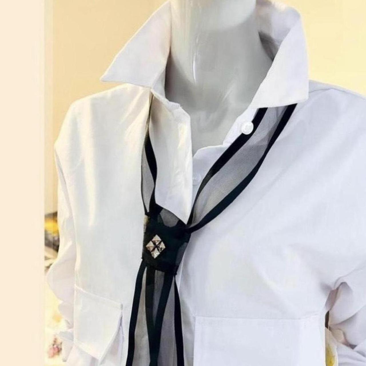 Handmade Gothic Ribbon Tie 🖤 One-of-a-kind... | Depop