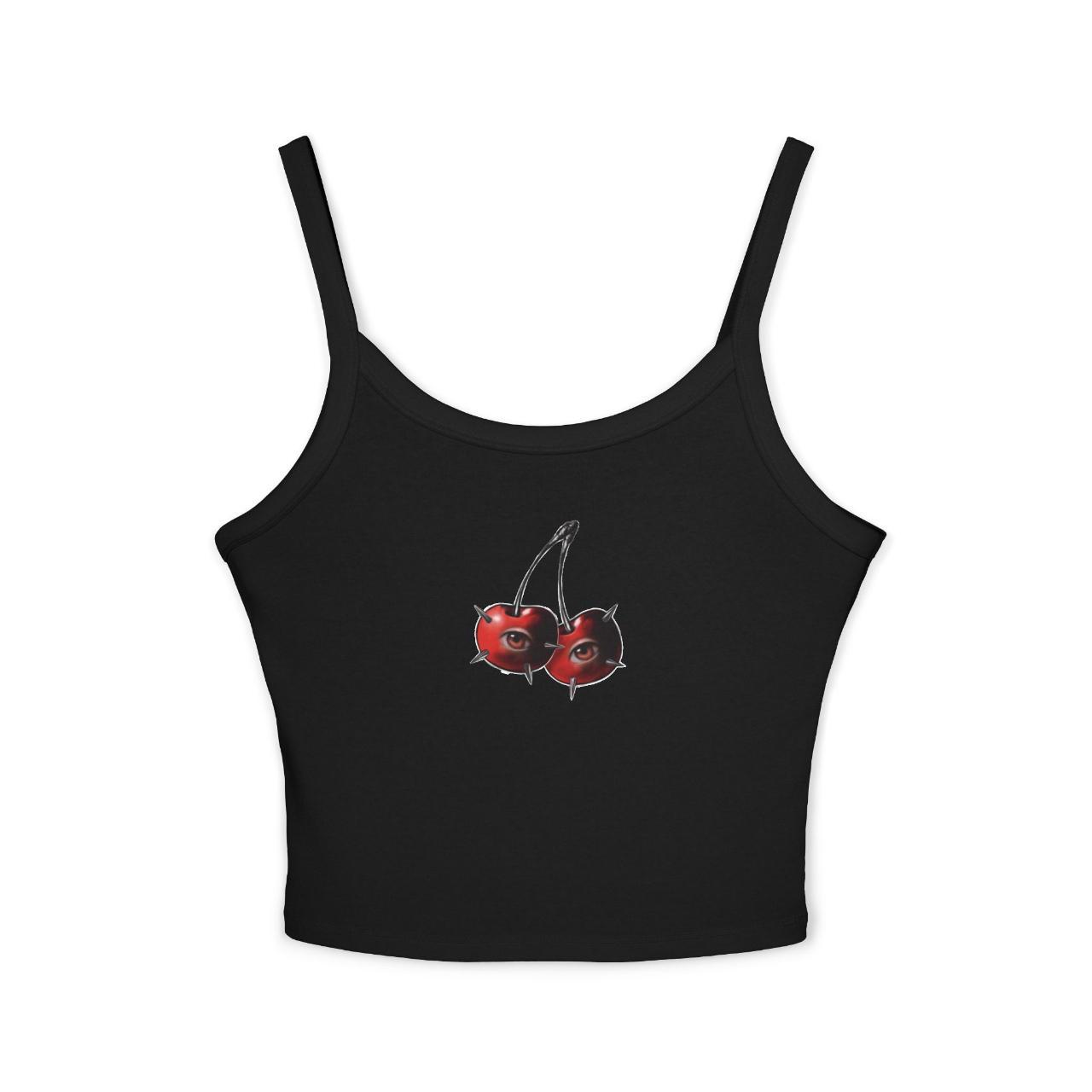 𓂃 Cherry Bomb Tank 🍒 𓂃 Black tank top featuring... | Depop