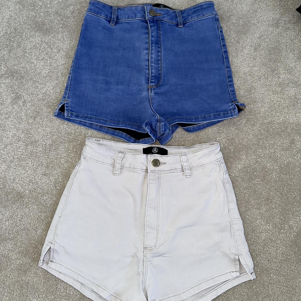 Missguided high waisted denim shorts Selling as a... - Depop