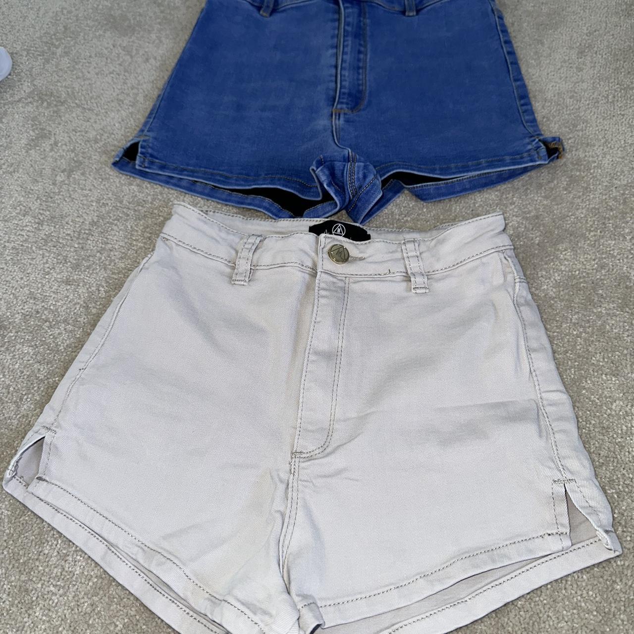 Missguided high waisted denim shorts Selling as a... - Depop