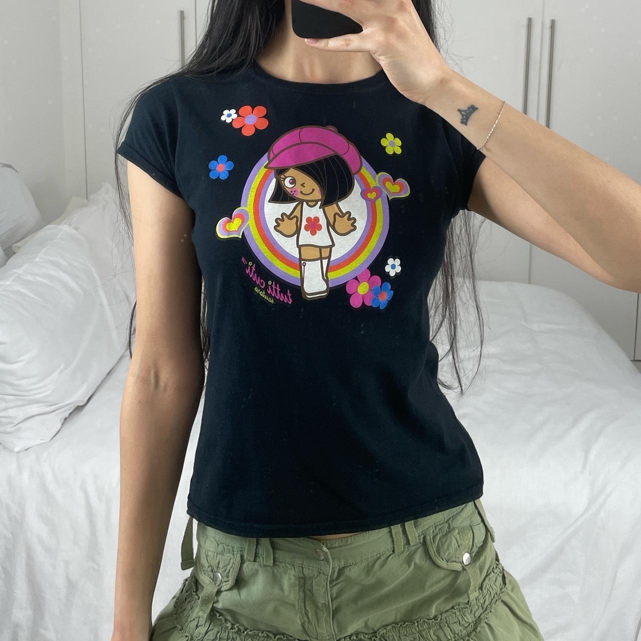 Vintage 00s baby tee, y2k cartoon tutti cuti... - Depop