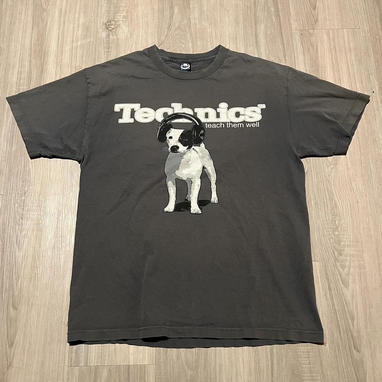 Technics “teach them well” Dog w/ Headphones Size... - Depop