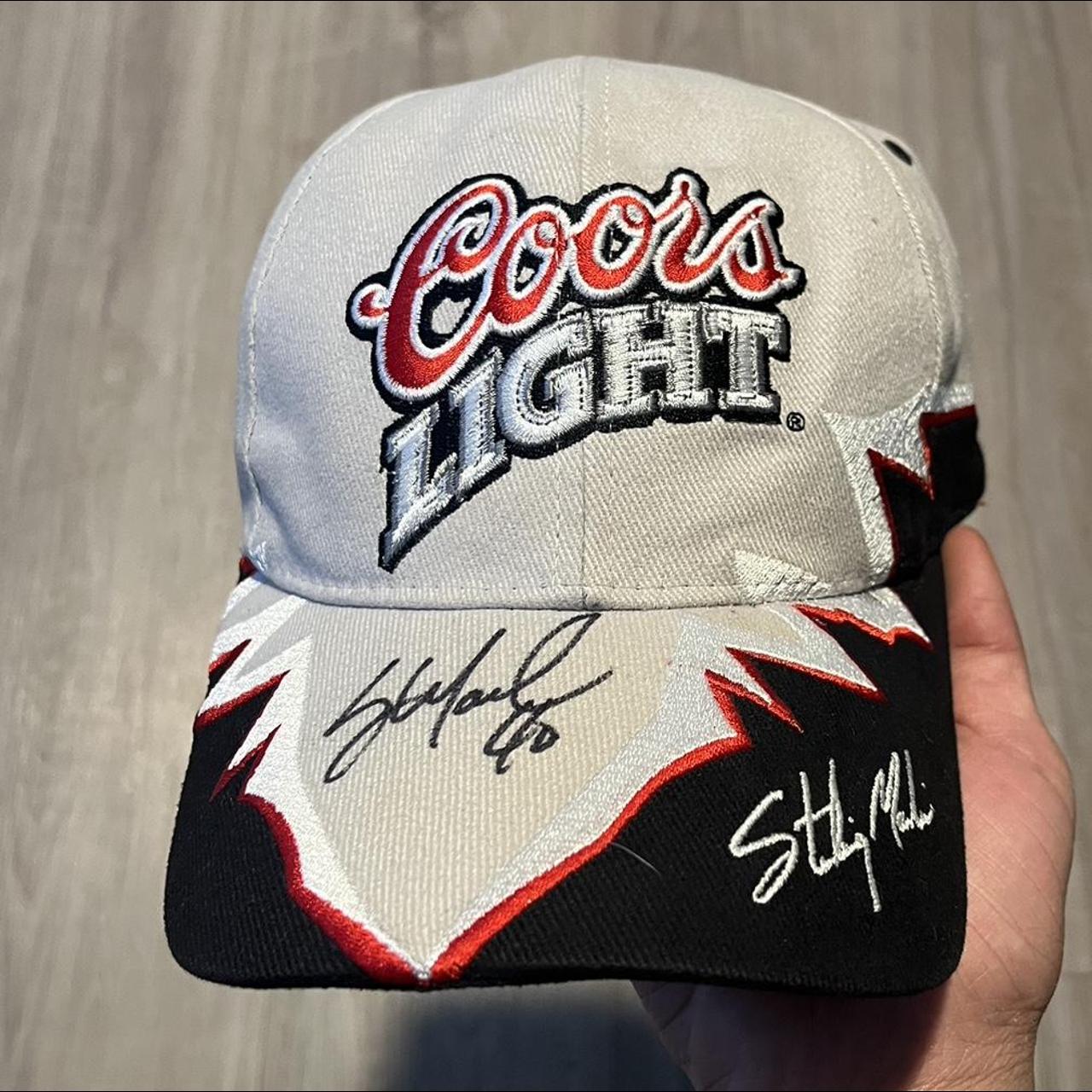 NASCAR COORS Light hat signed Like new #40 Chase... - Depop