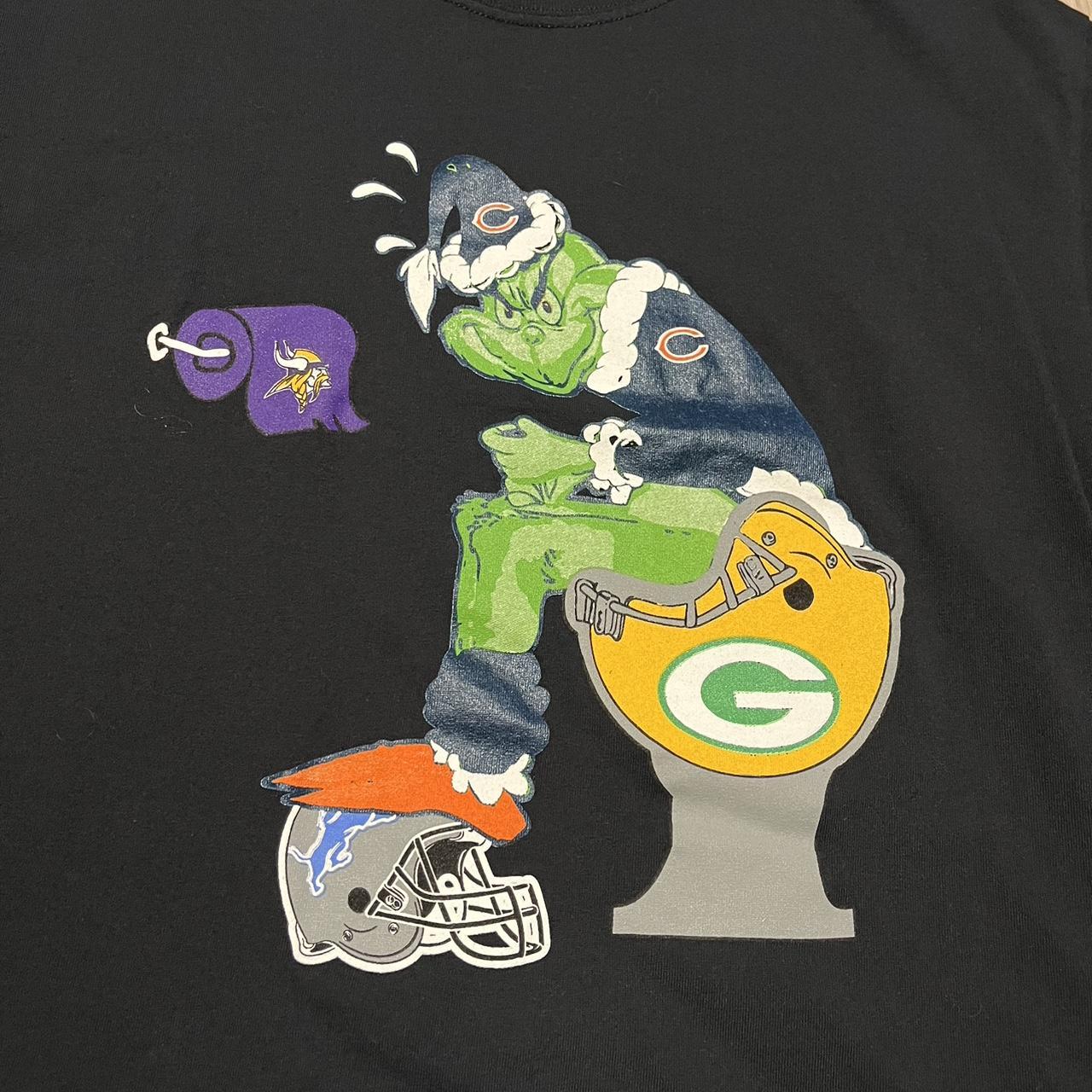 Grinch poop Football T-shirt size large Funny... - Depop