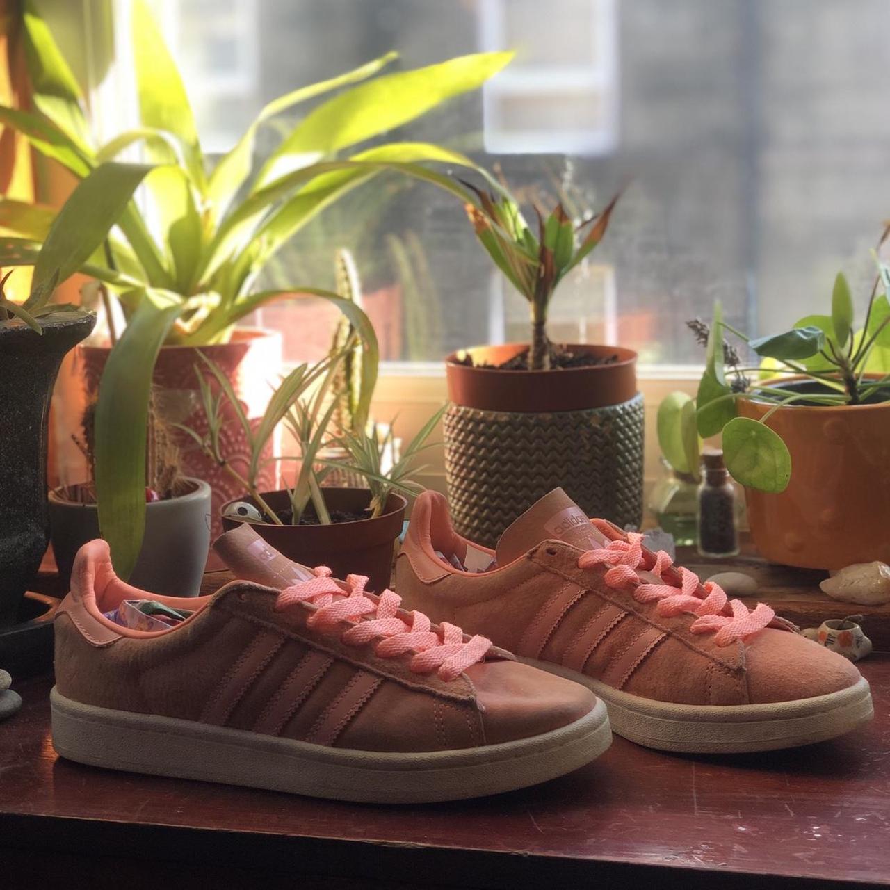 Adidas Women's Pink Trainers | Depop