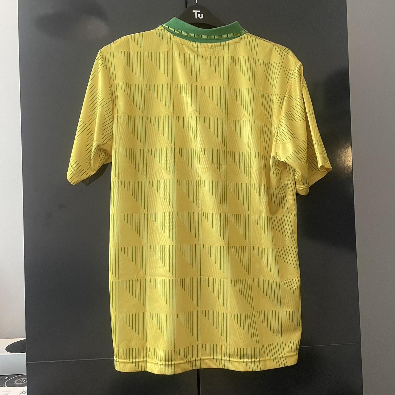 Newcastle United 1990 yellow official retro shirt,... - Depop