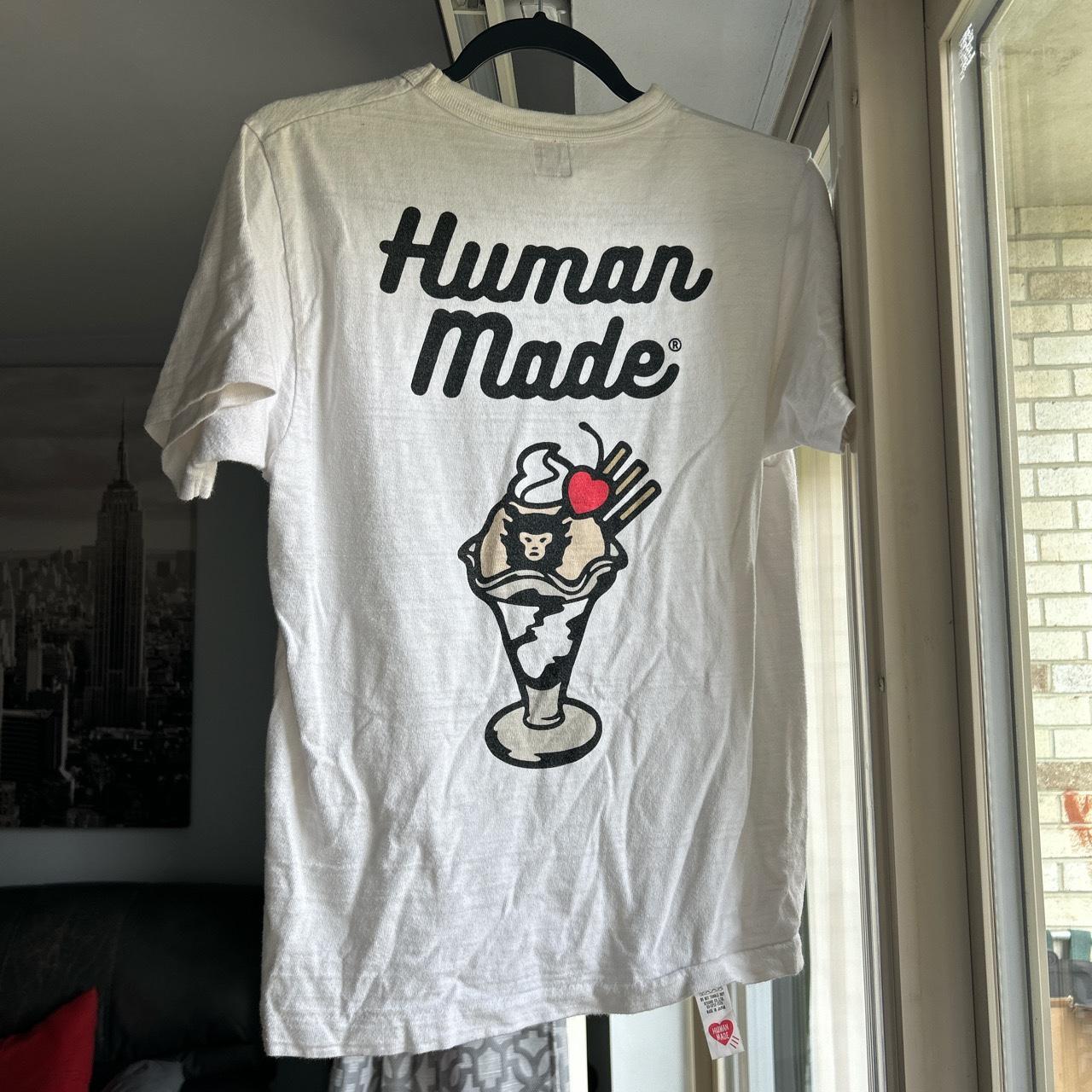 Human Made tee Has some discoloration No holes - Depop
