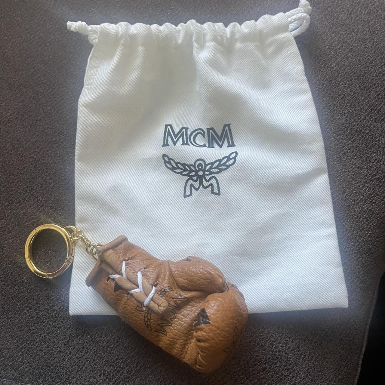 MCM boxing keychain with dust bag - Depop