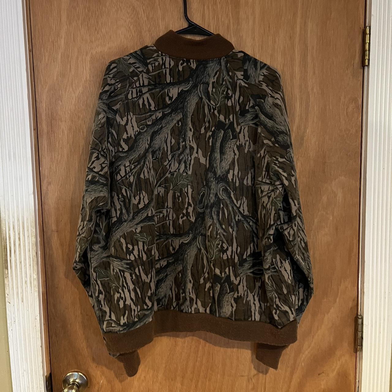 Vintage Mossy oak tree camo jacket Size xl Snap... | Depop