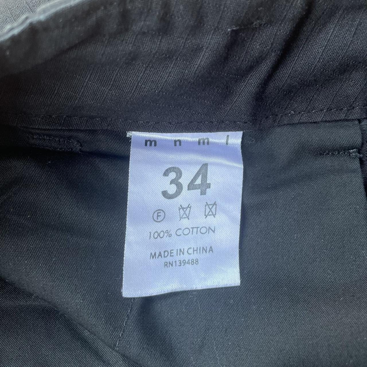 MNML black cargo pants size 34 good condition will... - Depop